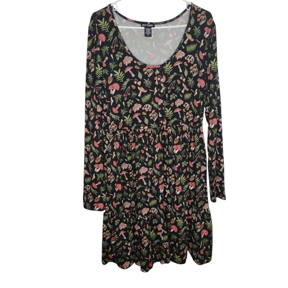 Hot Topic | Dresses | Hot Topic Plus Size 416 Woodland Mushroom Tiered ...